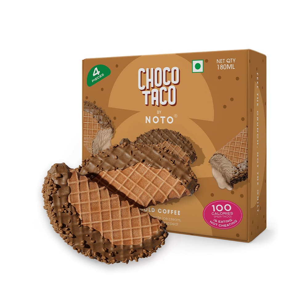 Cold Coffee - Choco Taco [4 pieces] – NOTO Healthy Ice Cream