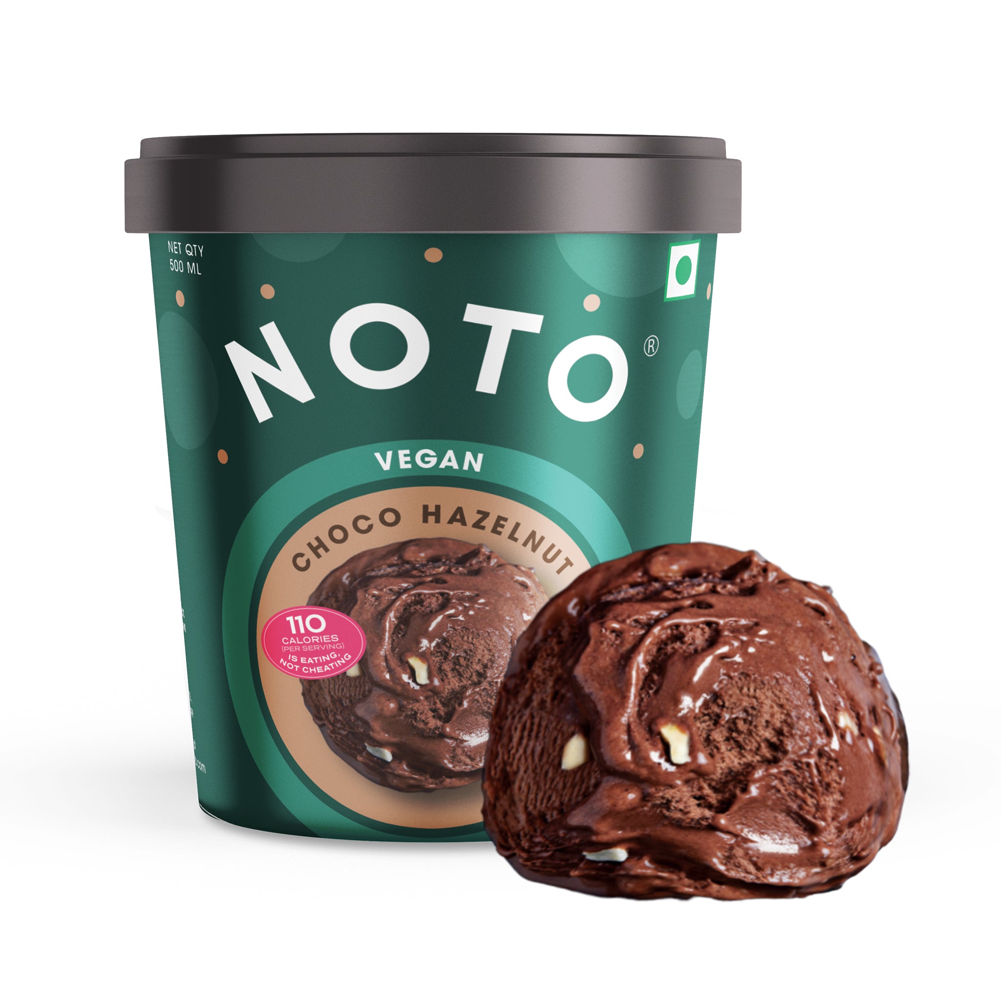 VEGAN CHOCO HAZELNUT 500ML – NOTO Healthy Ice Cream